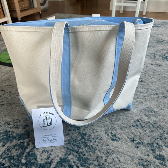 L.L. Bean | Bags | L L Bean Boat And Tote Bag Canvas Large Seaboard ...